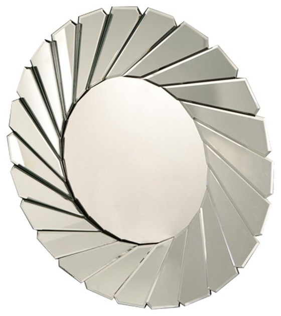 Modern Classics Triangle Mirror, 31.5"H x 31.5"W_ - Contemporary - Wall ...