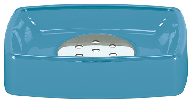 Turquoise Flared Modern Easy Bathroom Accessories, Soap Dish ...