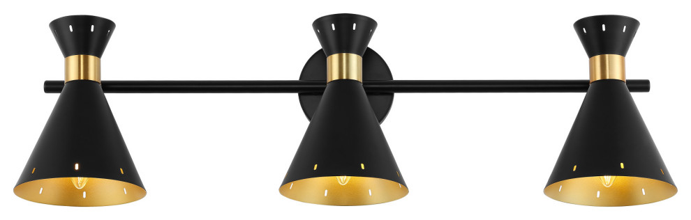 JONATHAN Y Lighting JYL9905 Elroy 3 Light 31"W LED Fixed Rail - Tracks ...