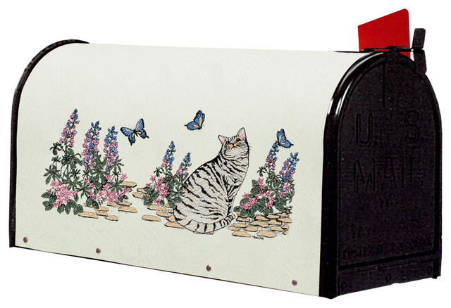 Bacova Fiberglass Wrapped Mailbox, Gardencats - Contemporary ...