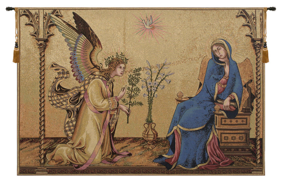 Annunciazione Tra I Santi Ansano E Margherita Italian Wall Hanging ...