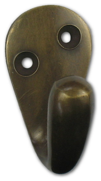 Triangle Back Hook, Medium - Traditional - Wall Hooks - by Handcrafted ...