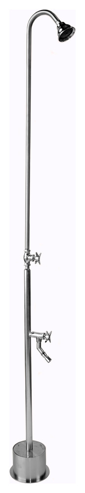 Free Standing Shower with Hose Bibb - Contemporary - Outdoor Showers ...