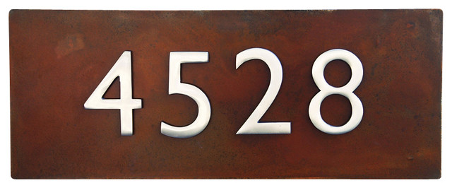 Rust House Numbers