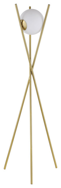 Yamileth Tripod Floor Lamp Gold - Midcentury - Floor Lamps - by Modon ...