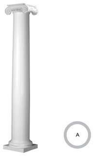 Endura-Stone Tapered Column, Smooth Paint-Grade, Tuscan Base ...