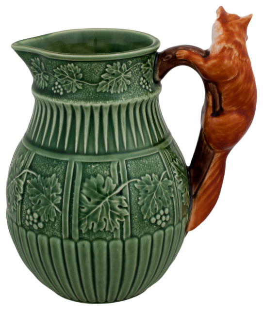 Bordallo Pinheiro Fox Pitcher - Rustic - Pitchers - by BIGkitchen | Houzz