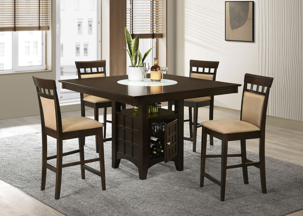 Gabriel 5-piece Square Counter Height Dining Set Counter Height Dining ...