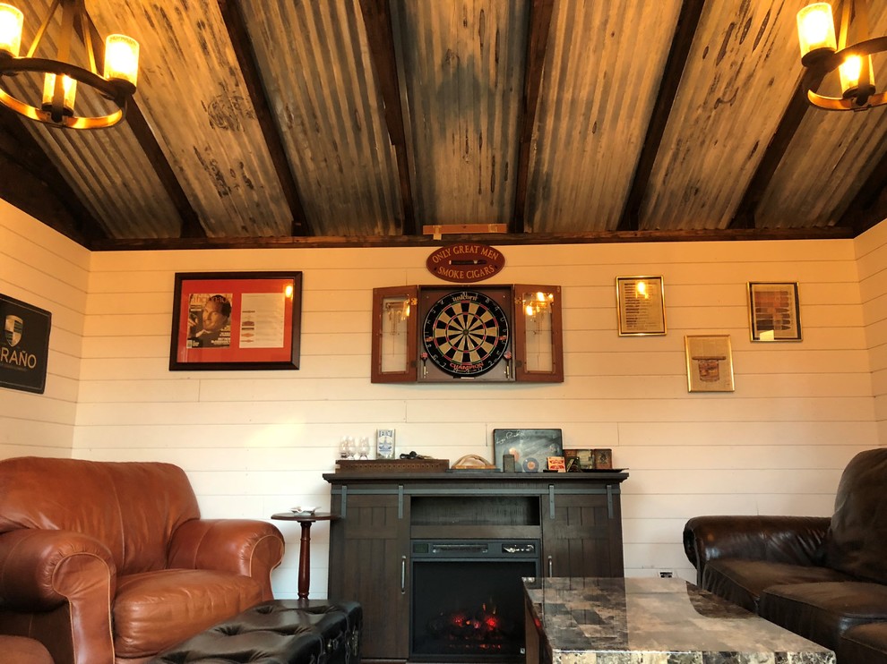 Backyard Cigar Lounge - Rustic - Columbus - by Beachy Barns LTD | Houzz