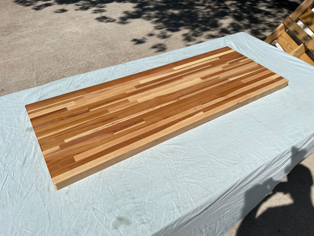 Custom Edge Grain Butcher Block Table Top, Island Top, Workbench, Desk ...
