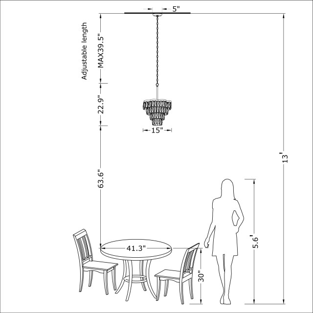 Abigil Gold 4-light Crystal Glass Prism 4-tier Chandelier ...