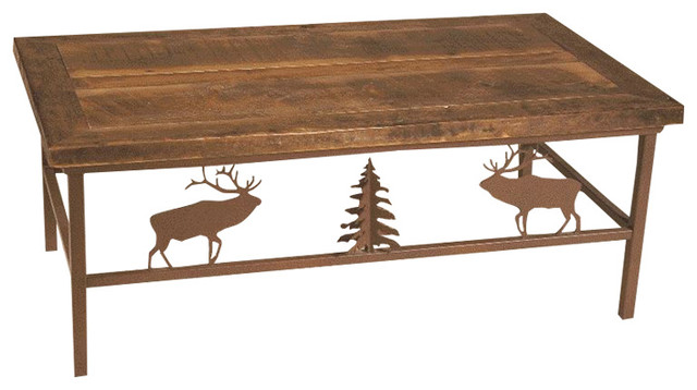 Elk Barn Wood Coffee Table - Rustic - Coffee Tables - by Wildlife ...