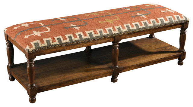 Upholstered Bench - Southwestern - Upholstered Benches - by Orchard ...