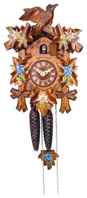 Edelweiss Engstler Weight-Driven Cuckoo Clock- Full Size - Rustic ...