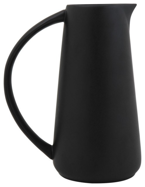 Modern Stoneware Pitcher, Matte Terracotta - Contemporary - Pitchers ...