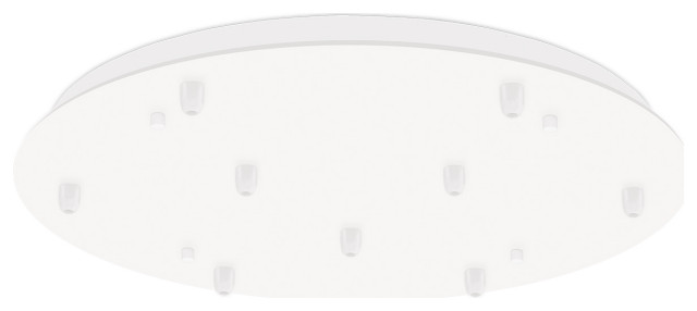 Multi-Port Canopy, 9 Ports, White, 17.75"Dx1"H, 17.75"Dx1"H - Modern ...