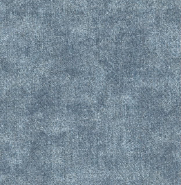 Stephen Blue Linen Wallpaper, Sample - Contemporary - Wallpaper - by ...