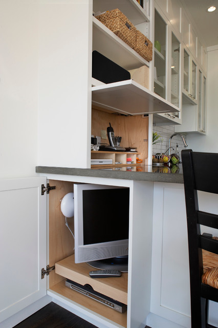 Computer Storage Cabinet - Contemporary - Kitchen - San Francisco - by ...