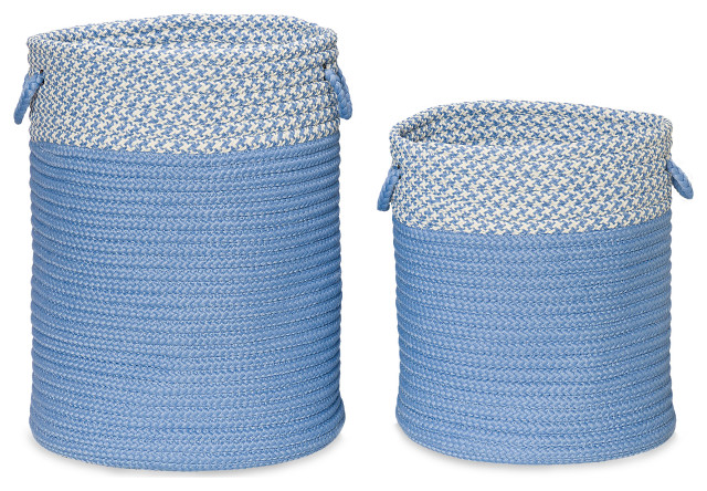 Splash In-Outdoor Hampers Blue 15"x15"x18", Round, Braided - Hampers ...