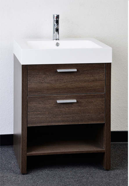 ConceptBaths Mula 23.5" Modern Bathroom Vanity Oak - Transitional ...