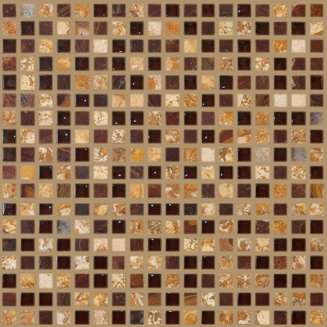 Imagination Mosaic, Ruby Tuesday, Sample - Contemporary - Mosaic Tile ...
