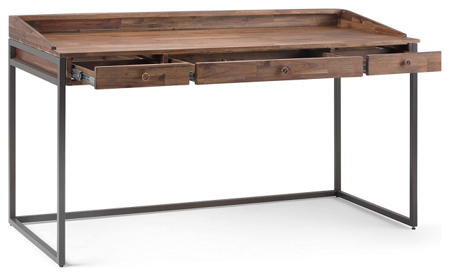 Modern Industrial 60 inch Wide Home Office Desk - Industrial - Desks ...