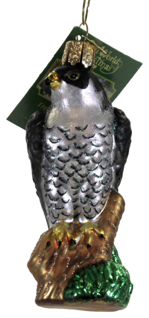 Peregrine Falcon - One Ornament 4 Inch, Glass - Duck Hawk 16138., 4 In ...