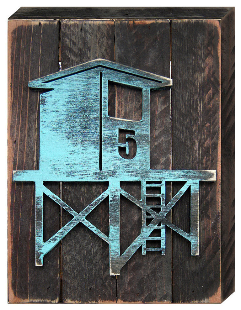 Guard Post Block - Contemporary - Outdoor Wall Art - by G. DeBrekht | Houzz