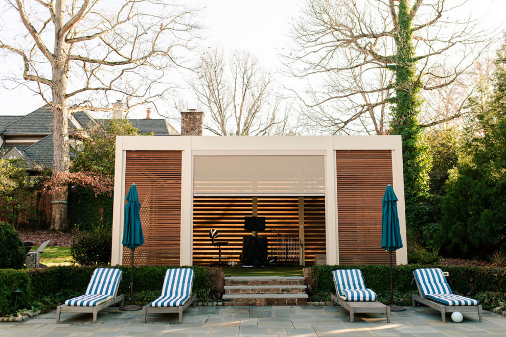 Residential: Custom Pergola Protection For Home Golf Simulation ...