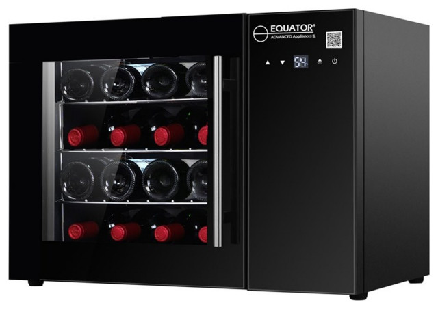 Equator Advanced Appliances 12 Bottle Stainless Steel Wine Refrigerator ...