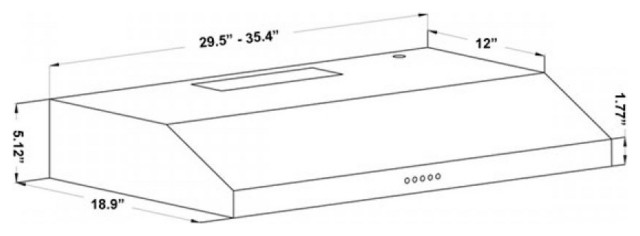 ZLINE 30 in. Under Cabinet Range Hood, Stainless Steel, 615-30 ...