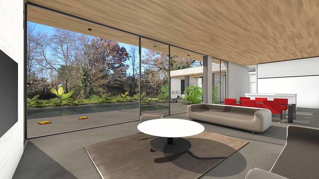 Villa d'exception à toit terrasse - Concept dedans / dehors - Modern ...