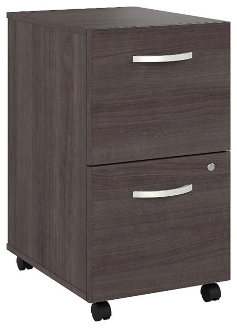 Studio A 2 Drawer Mobile File Cabinet in Platinum Gray - Engineered ...