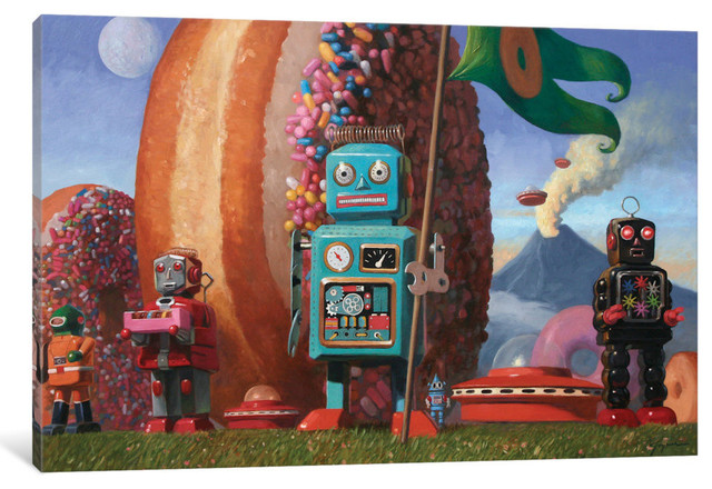 "Landing Party 7" by Eric Joyner, 12x8x.75, 18x12x1.5 - Contemporary ...