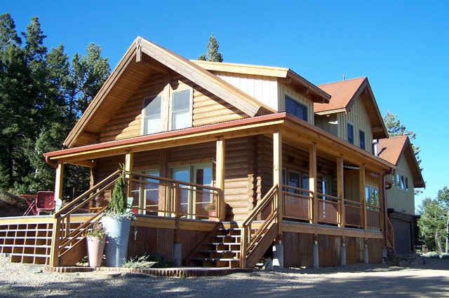 Log Cabin Remodel & Addition - Contemporary - Exterior - Denver - by ...