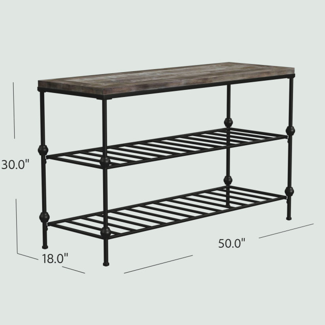 Emery Console Table - Industrial - Console Tables - by BASSETT MIRROR ...