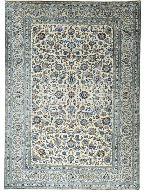 Persian Rug Keshan 13'7"x9'7" Hand Knotted, 13'7"x9'7" - Traditional ...