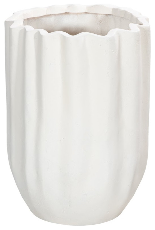 Tulip Flower Planter, Slim Tall, 19x19x28"h - Transitional - Outdoor ...