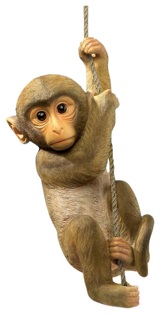 Home & Garden Climbing Rope Hanging Baby Chimpanzee Monkey Wildlife ...