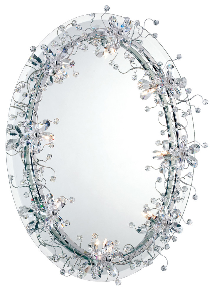 Eurofase 23002012 Eight Light Mirror Relic Chrome - Traditional - Wall ...