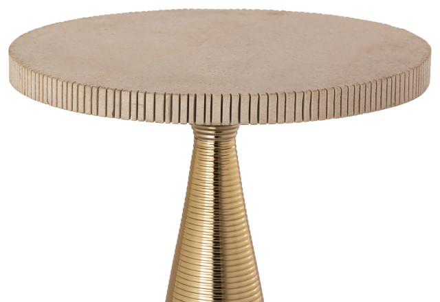 Celeste Ribbed Side Table - Contemporary - Side Tables And End Tables ...