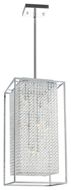 Cube 11 Light Chandelier With Chrome Finish - Contemporary ...