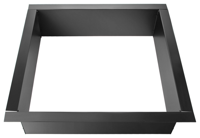 VEVOR Fire Pit Liner Steel Fire Ring 42" Square Fire Pit Insert for ...