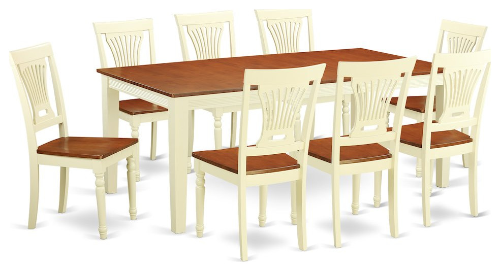 9-Piece Dining Room Set, Table and 8-Chairs - Traditional - Dining Sets ...