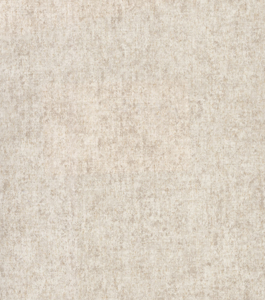 Brienne Beige Linen Texture Wallpaper - Contemporary - Wallpaper - by ...
