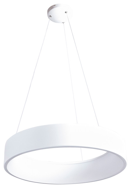 Orbit - LED 24" Pendant - White Finish - Modern - Pendant Lighting - by ...