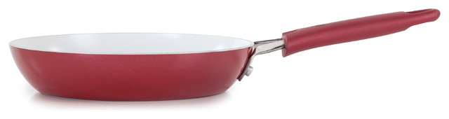 WearEver Pure Living Nonstick Ceramic 12 Inch Red Fry Pan ...