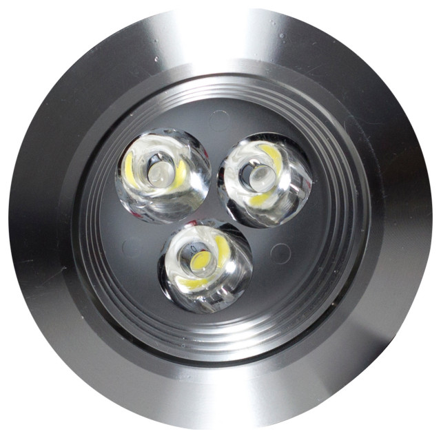 3.5-in. W Round Aluminum Semi-Recessed Pot Light In Brushed Nickel ...