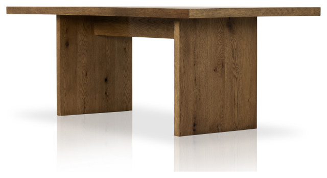 Eaton Dining Table-Amber Oak Resin - Transitional - Dining Tables - by ...