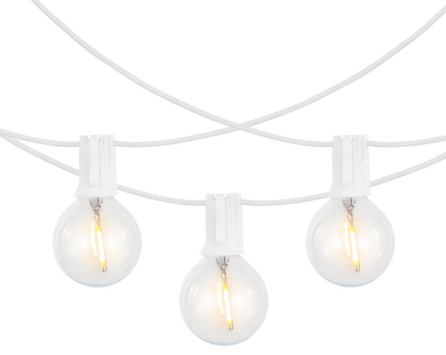 Safavieh Chiera Led Outdoor String Lights White - Outdoor Rope And ...